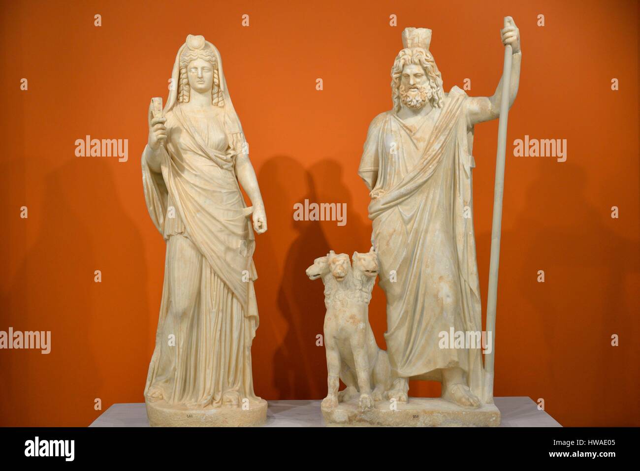 Grèce, Crète, Héraklion, musée archéologique, des statues de Perséphone ...