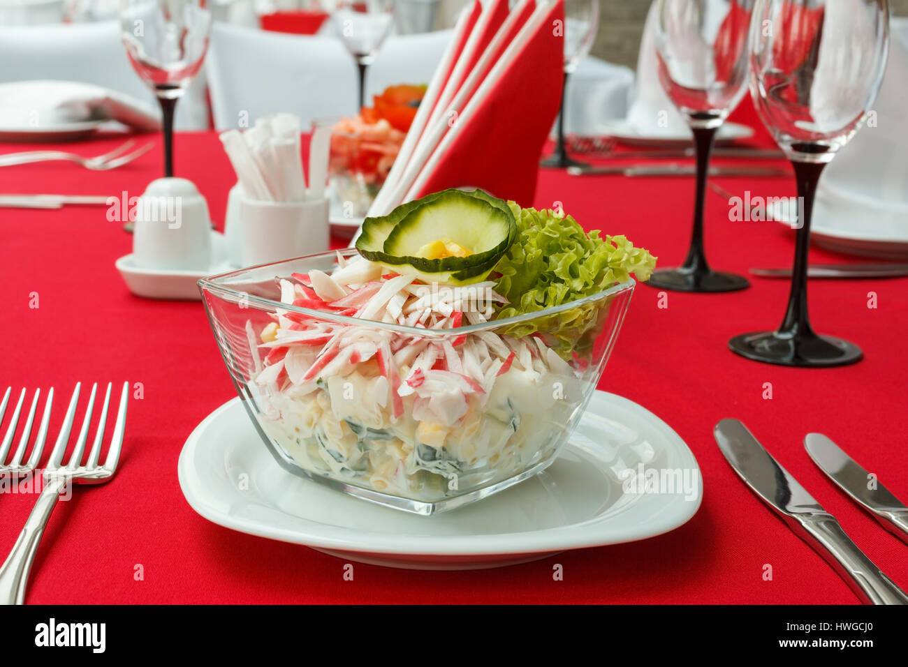 Salade de crabe blanc Banque de photographies et d’images à haute ...