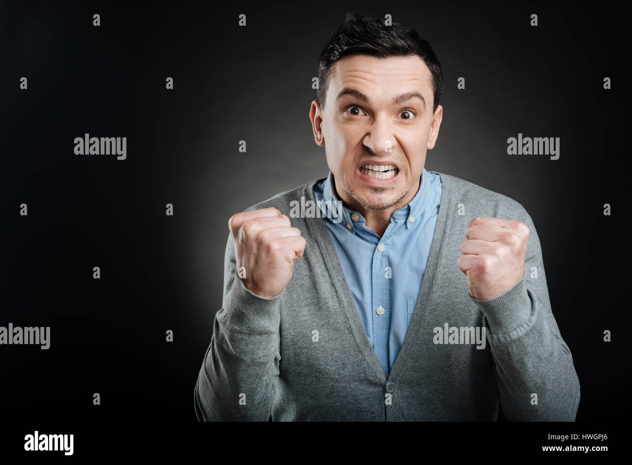 Expressions faciales humaines colère Banque de photographies et d ...