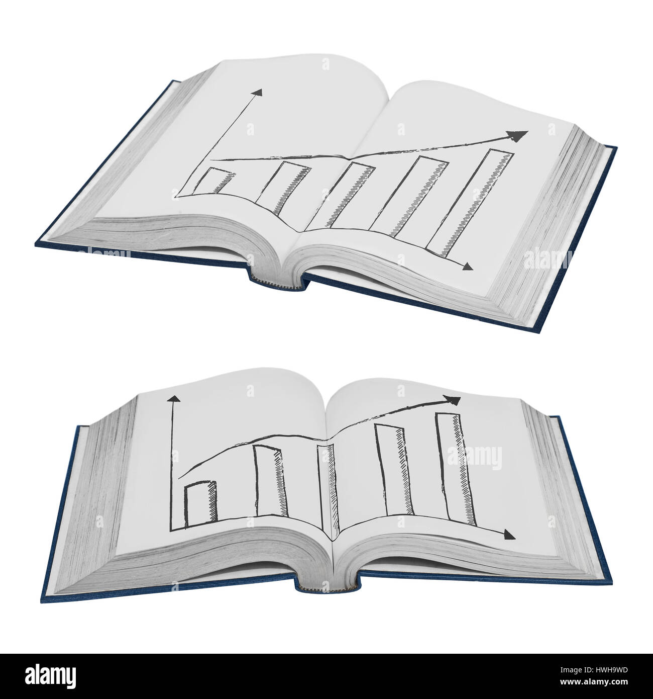 Modèle de graphique vierge Banque d'images détourées - Alamy