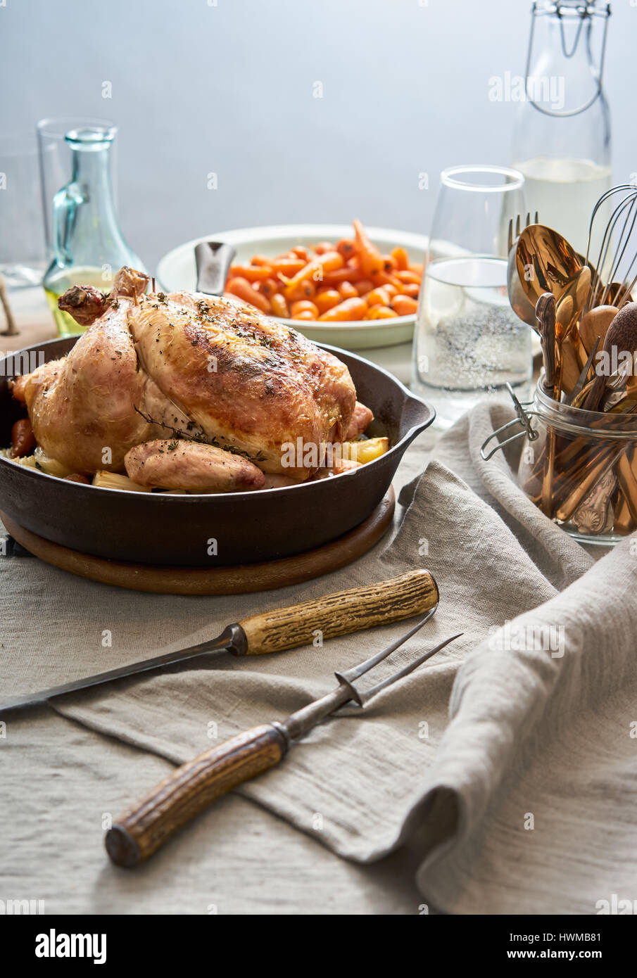 Poulet rôti Banque de photographies et d’images à haute résolution - Alamy