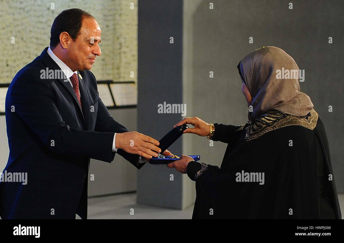 21 mars, 2017 - Le Caire, Le Caire, Egypte - le président égyptien, Abdel Fattah al-Sisi prend ...