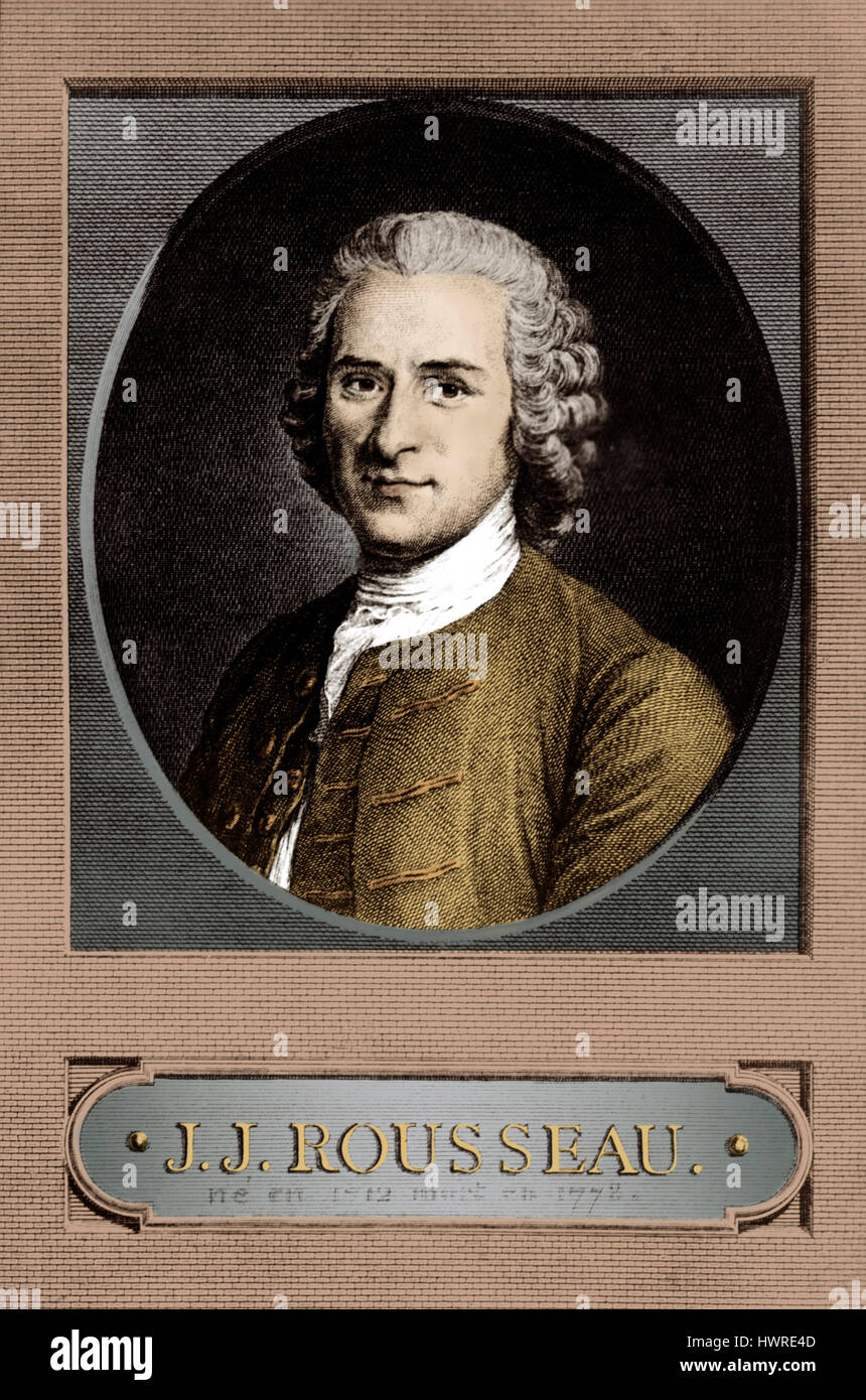 Jean jacques rousseau portrait Banque de photographies et d’images à ...