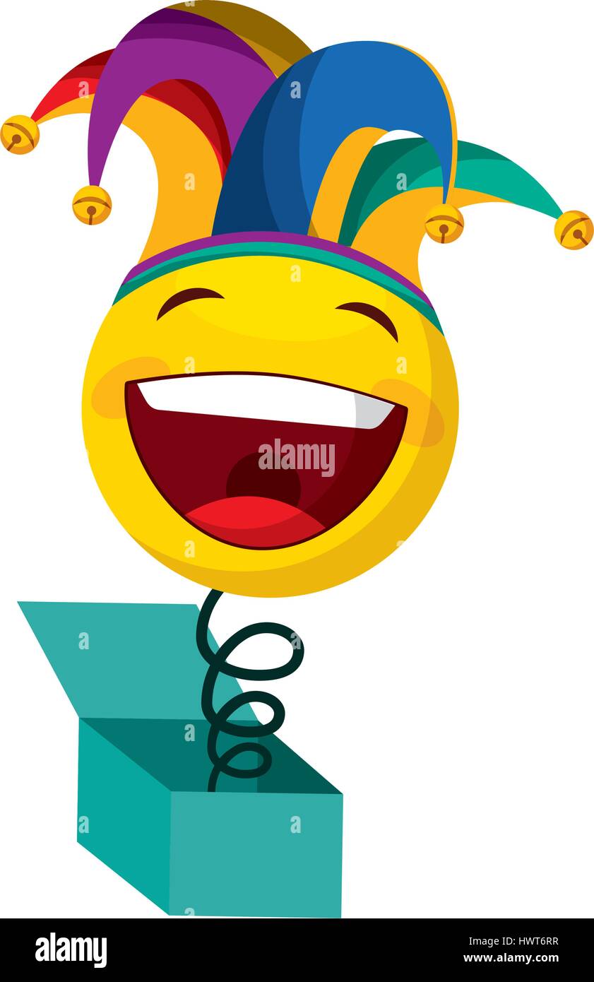 Crazy Face Emoticon Isolated Icon Banque d'images vectorielles - Alamy
