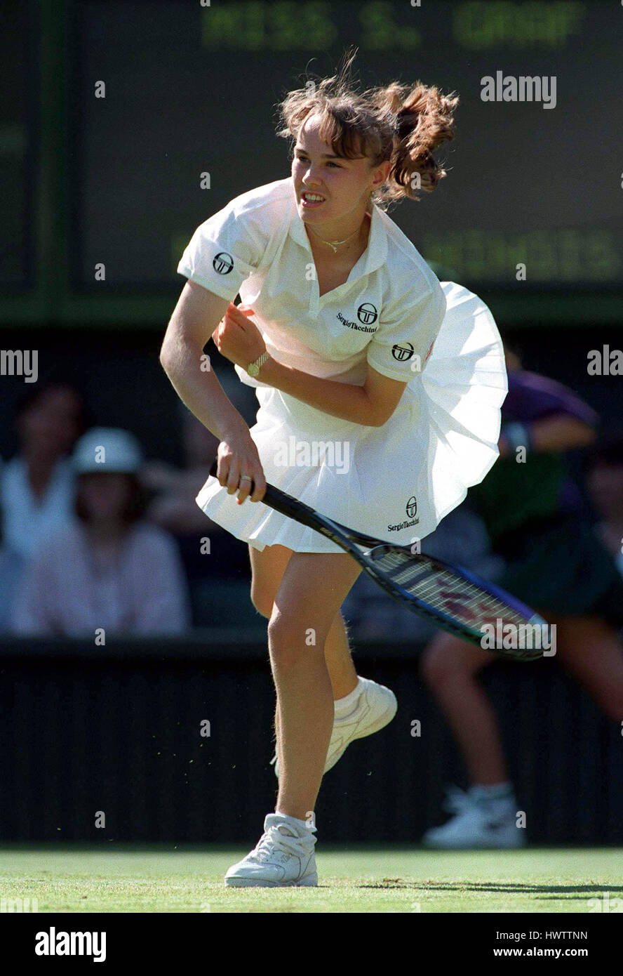 MARTINA HINGIS WIMBLEDON 06 Juillet 1995 Photo Stock - Alamy