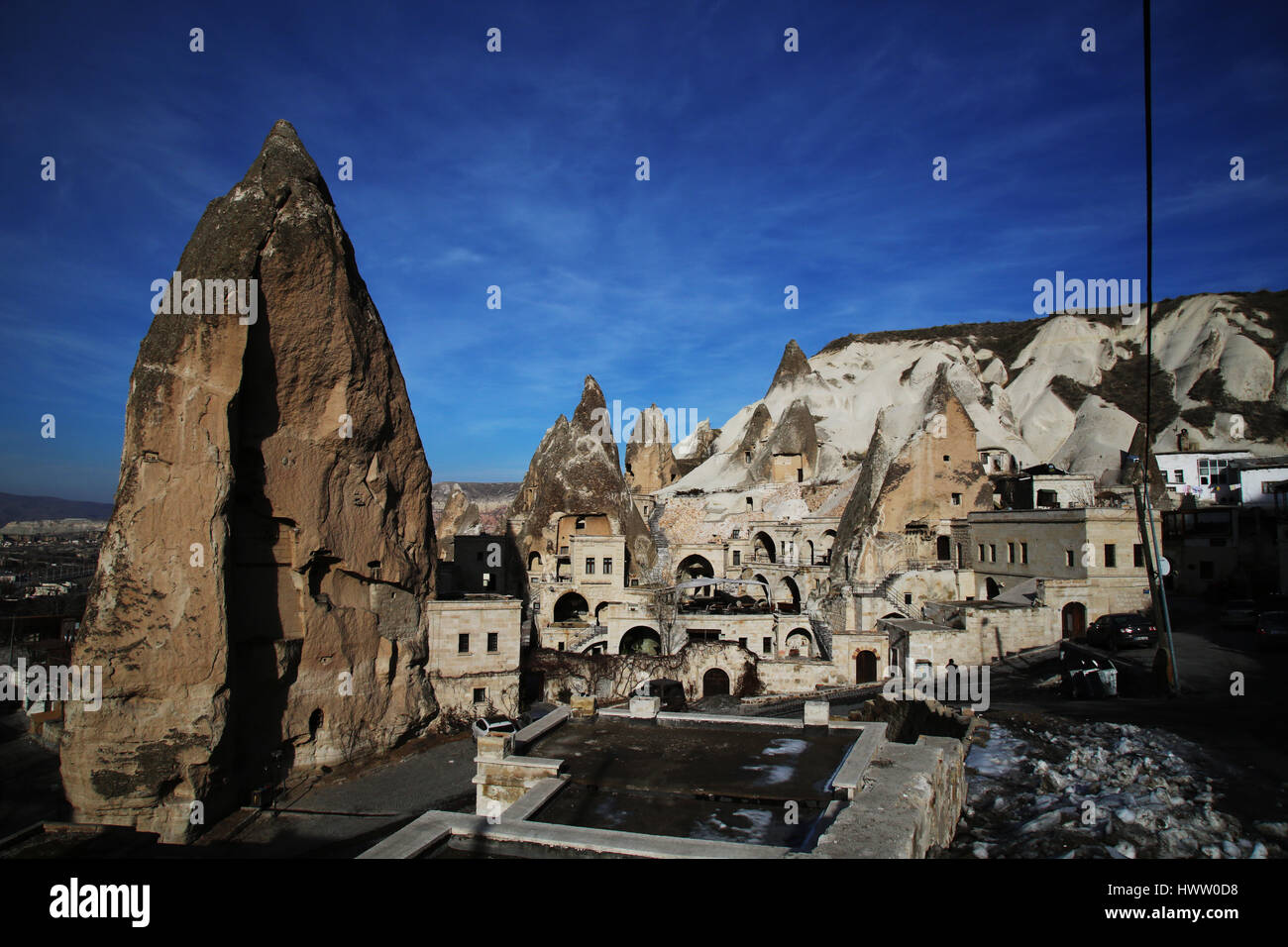 Paysage de Cappadoce en Turquie. Paysage de Cappadoce rurale. Cheminées ...