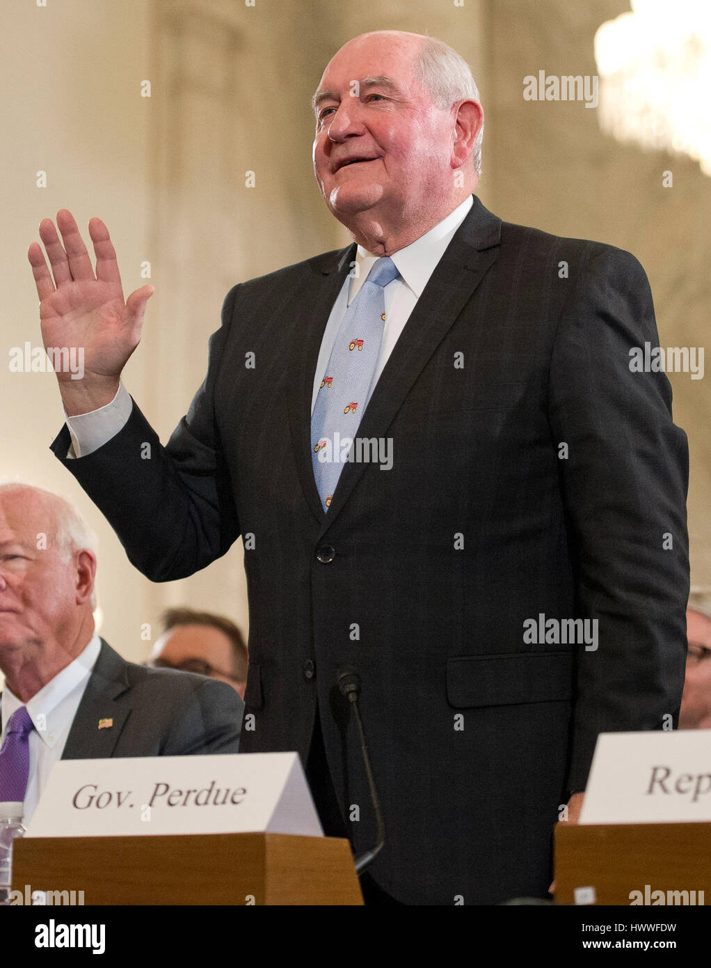 Washington DC, USA. 23 mars, 2017. L'ancien gouverneur George 'Sonny ...