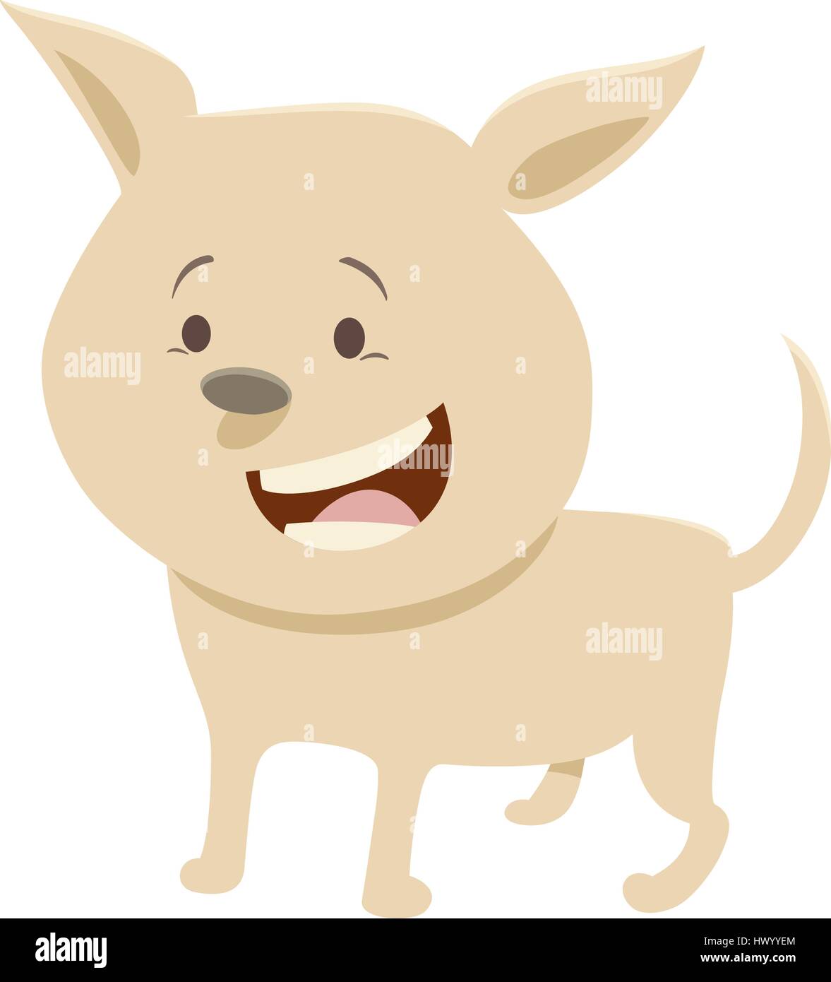 Cartoon Illustration de Funny chien ou chiot personnage animal Image ...