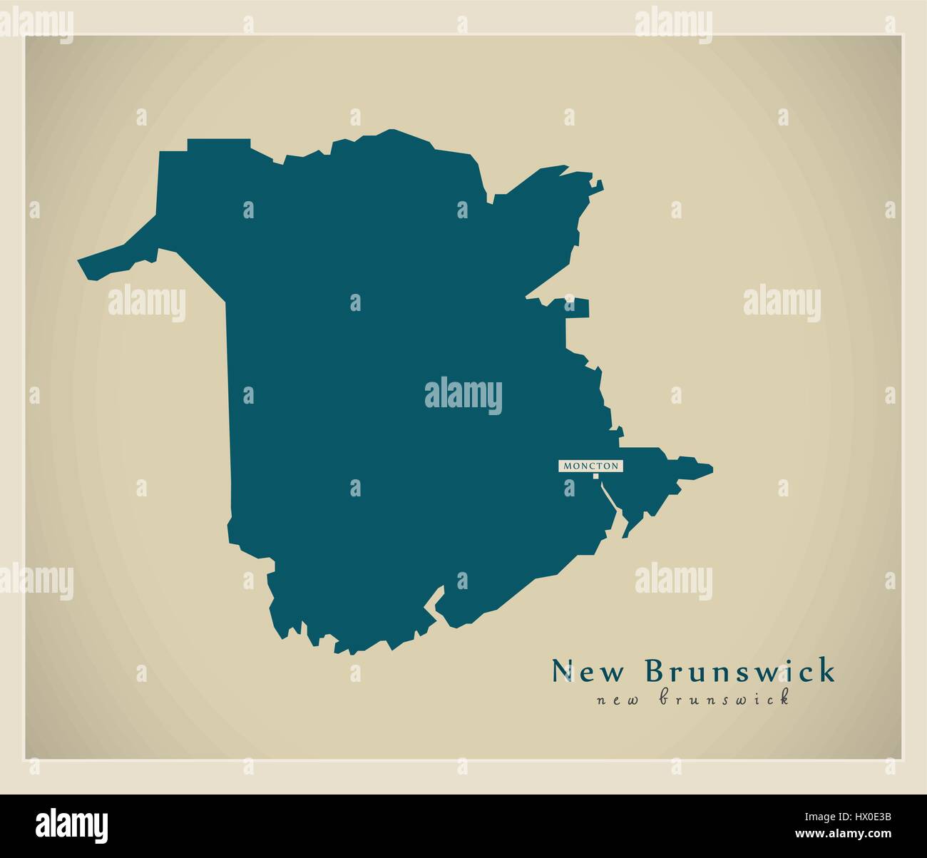 Symbole du nouveau brunswick Banque d'images vectorielles - Alamy