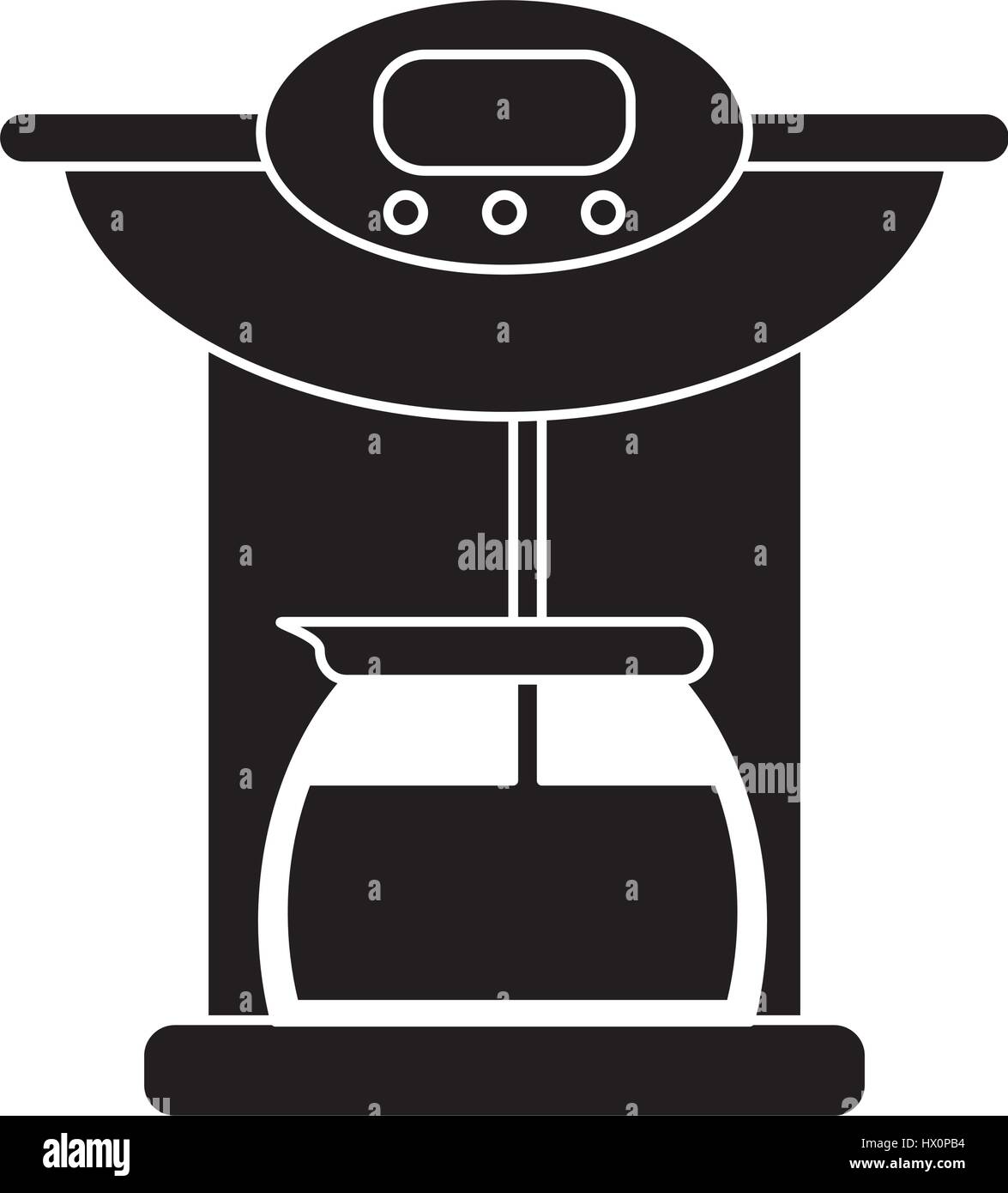 Pot à café pictogramme machine Image Vectorielle Stock - Alamy