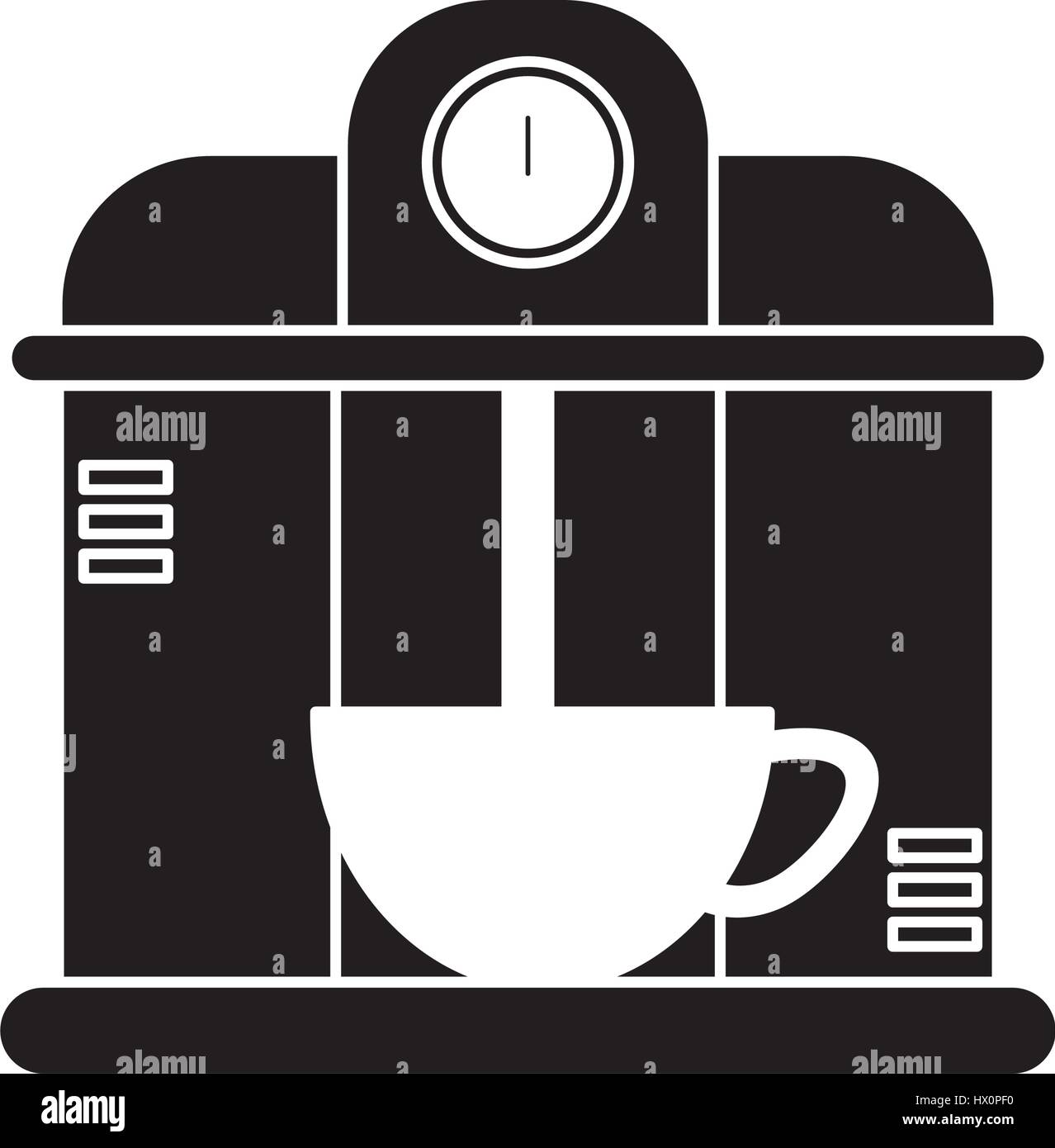 Macine cafetière tasse les pictogrammes Image Vectorielle Stock - Alamy