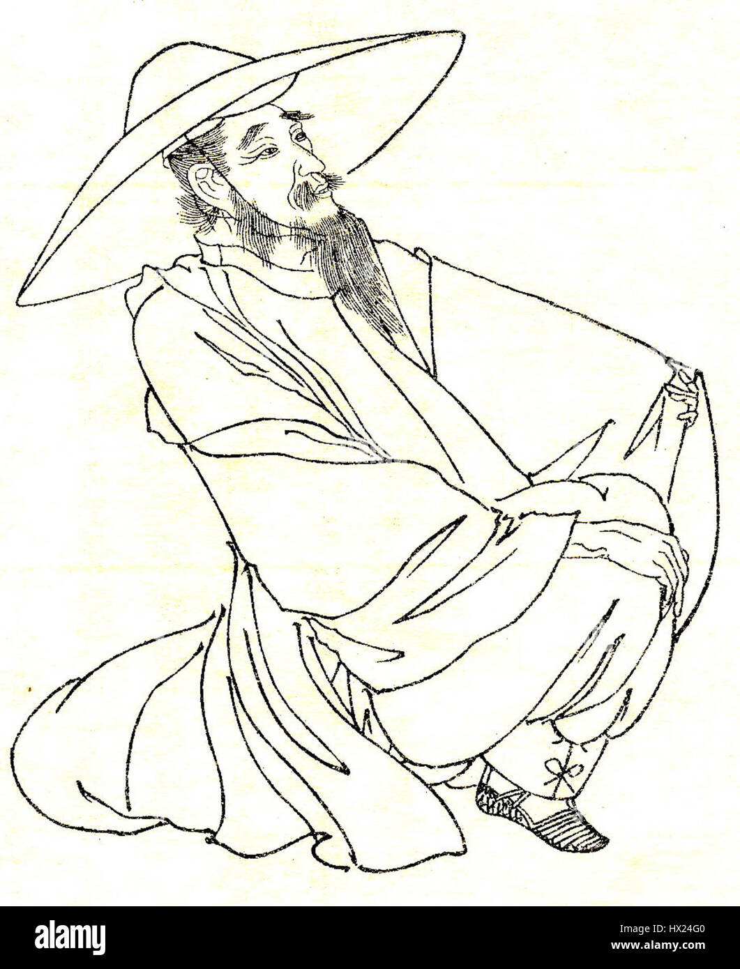 Kakinomoto no hitomaro Banque de photographies et d’images à haute ...