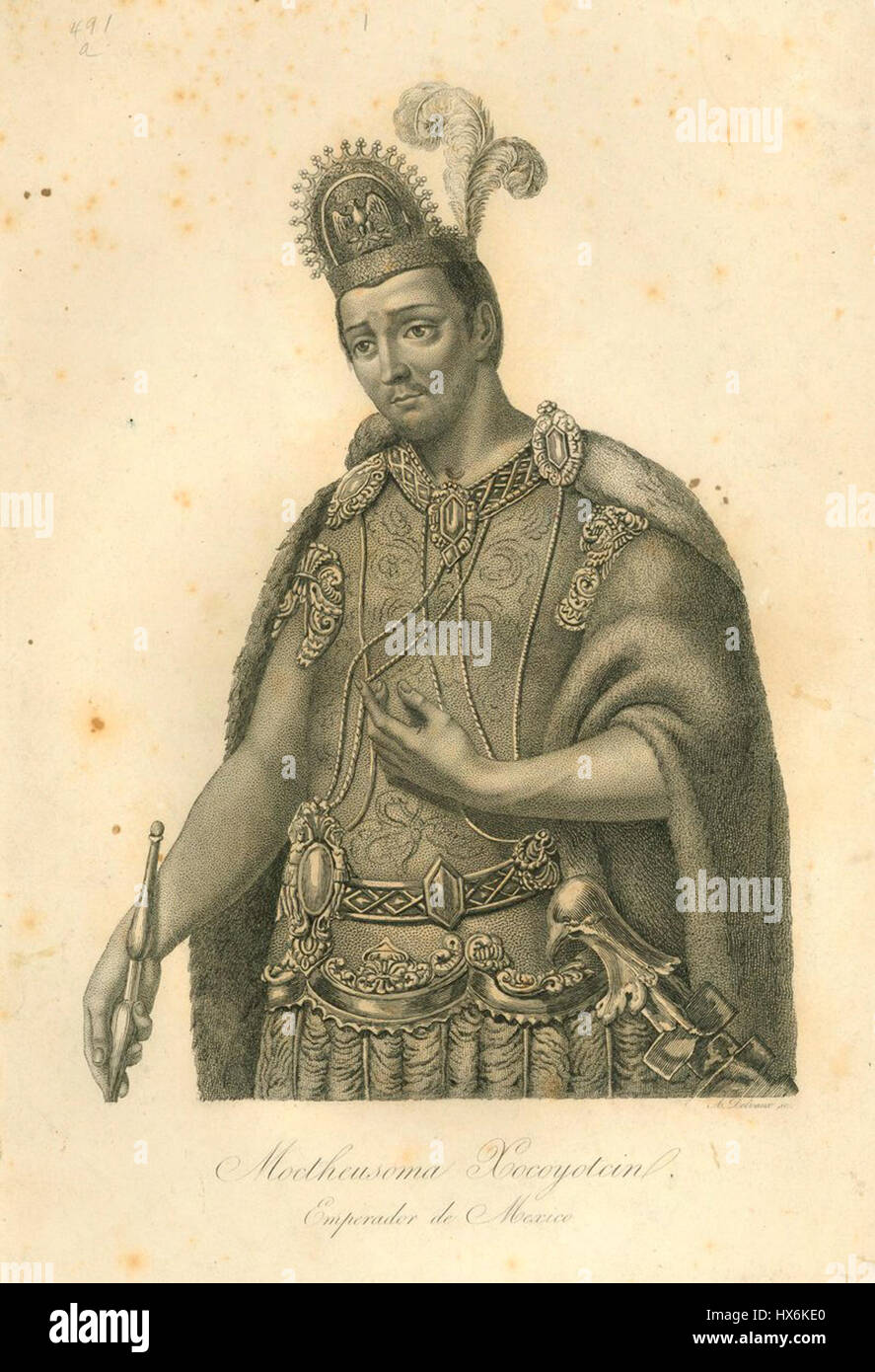 Moctezuma dessin Banque de photographies et d’images à haute résolution ...