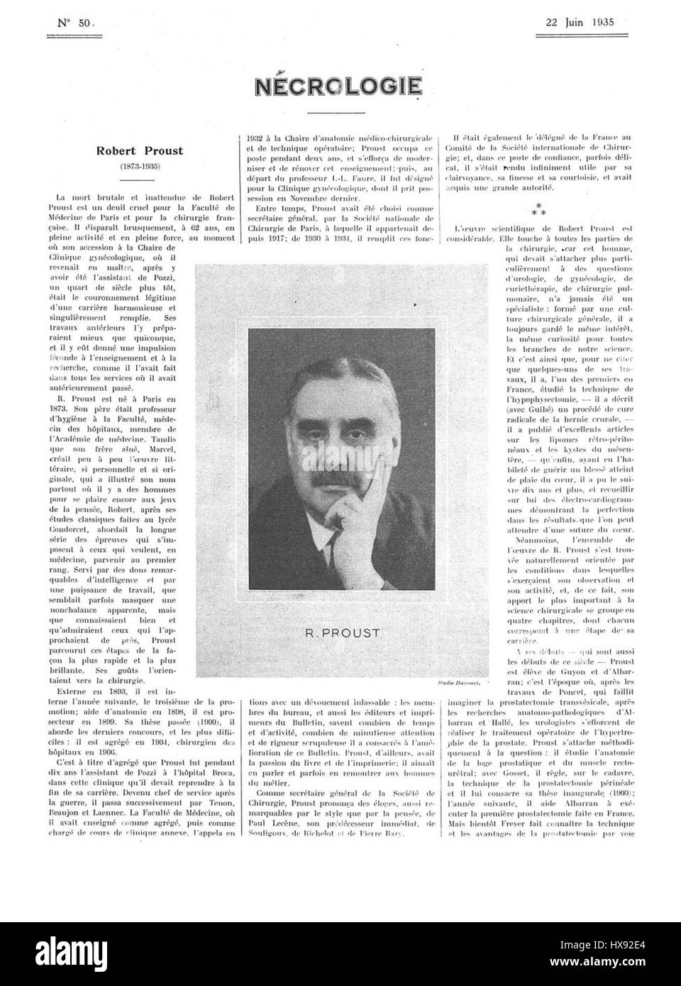 Robert Proust Banque d'image et photos - Alamy