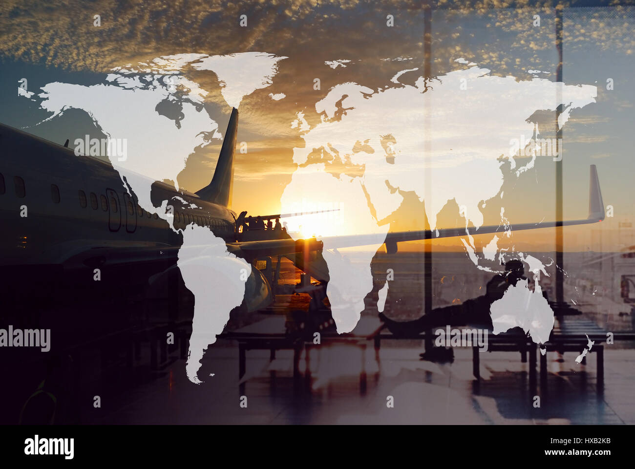 Grande carte du monde Banque de photographies et d’images à haute ...