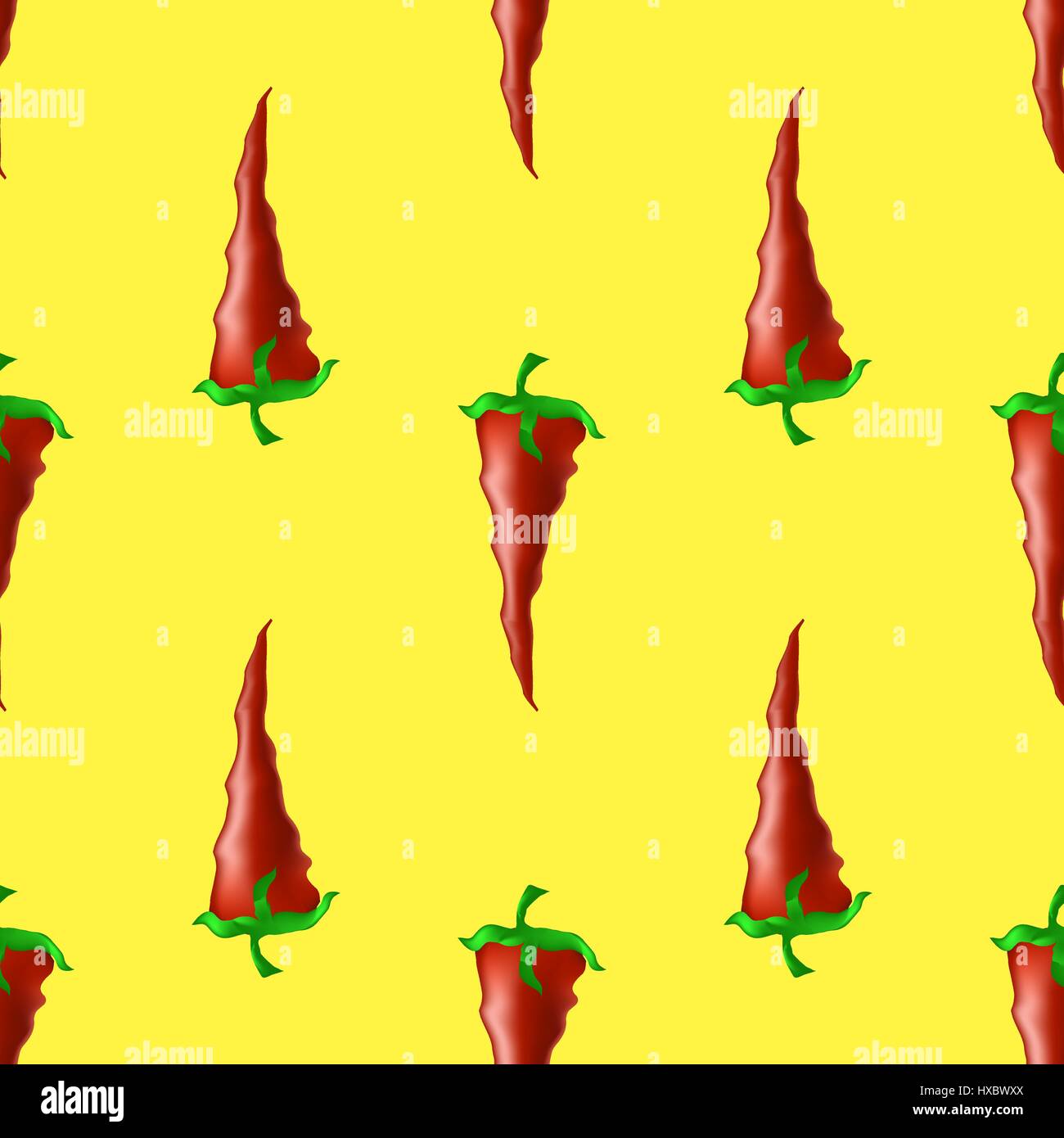 Découpe piment rouge Banque d'images vectorielles - Alamy