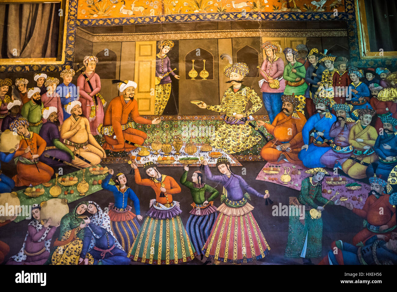 Shah Abbas II reçoit Nader Mohammad Khan, ambassadeur ouzbek freso dans ...