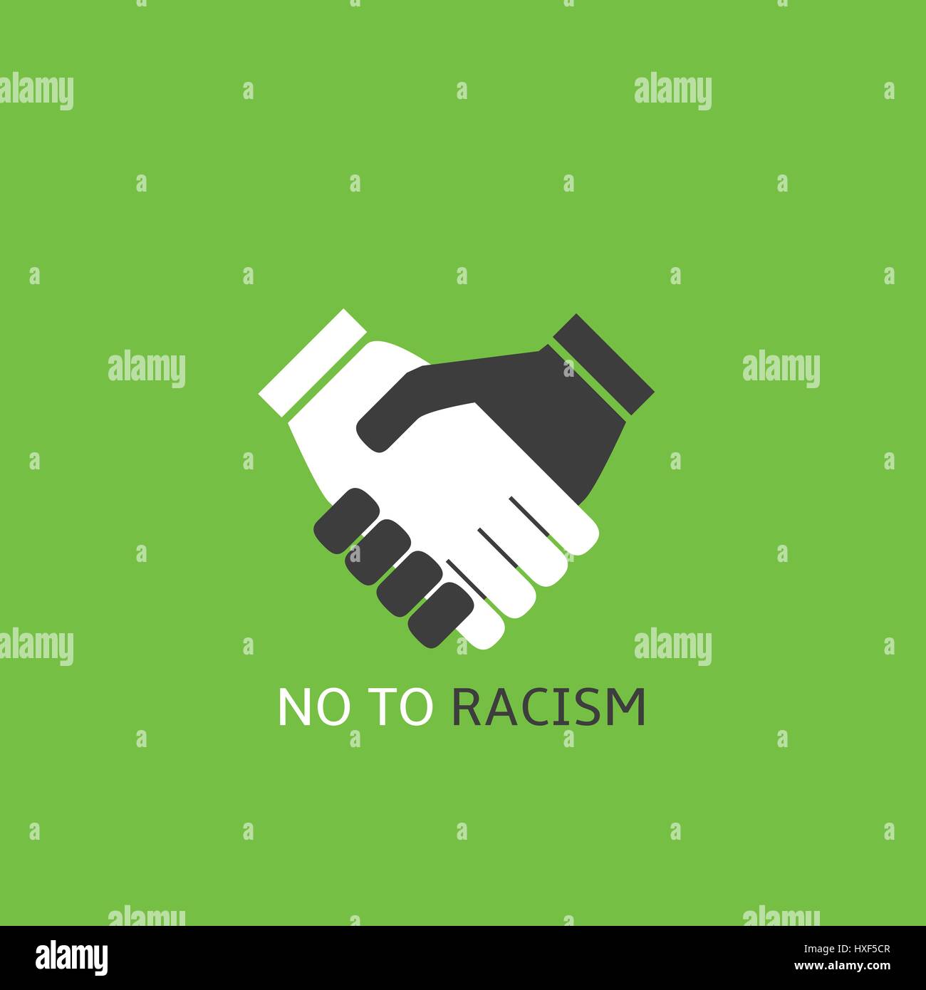 Stop Racism Discrimination Banque d'images vectorielles - Alamy