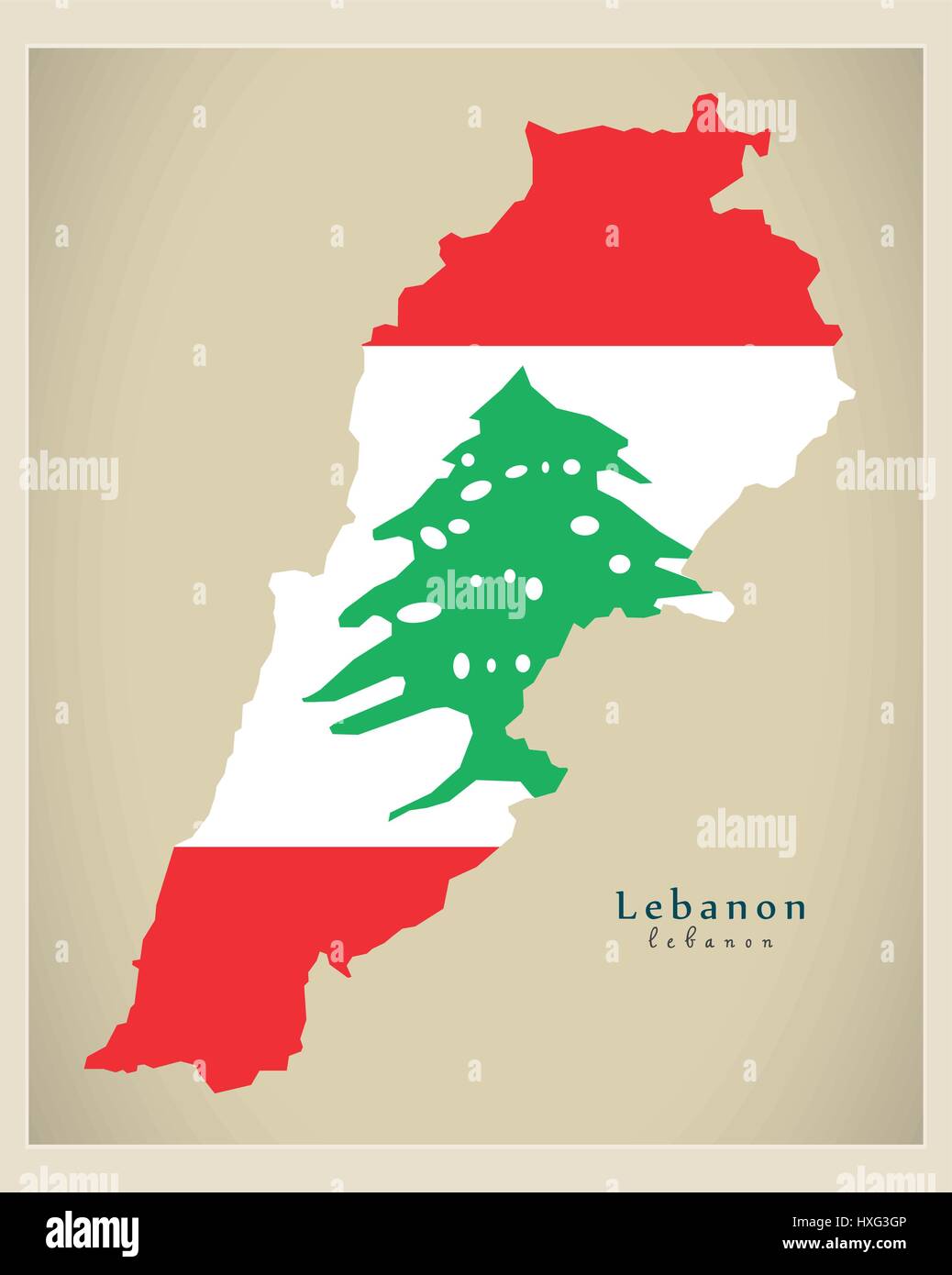 Drapeau liban beyrouth Banque d'images vectorielles - Alamy