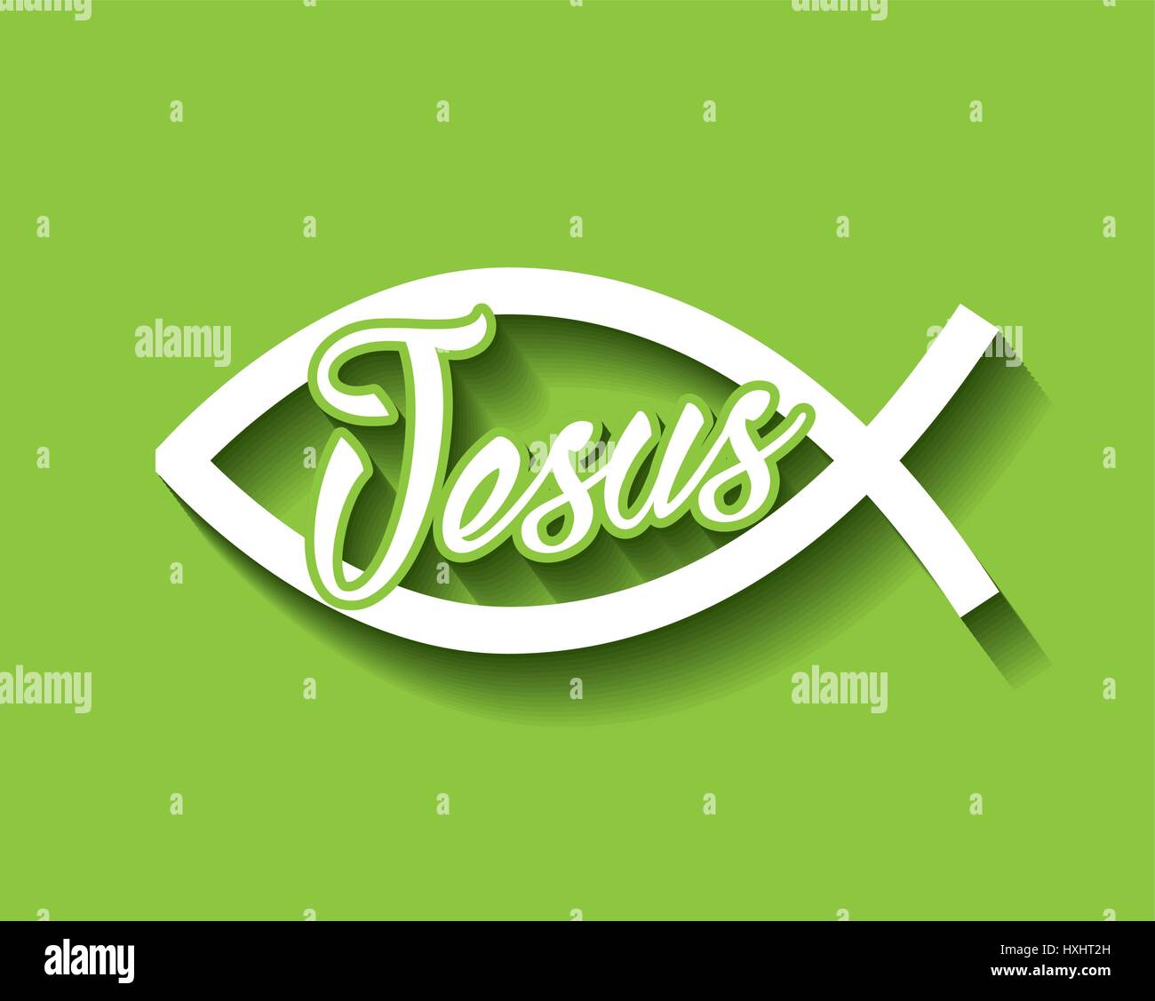 Jesus fish Banque d'images vectorielles - Alamy