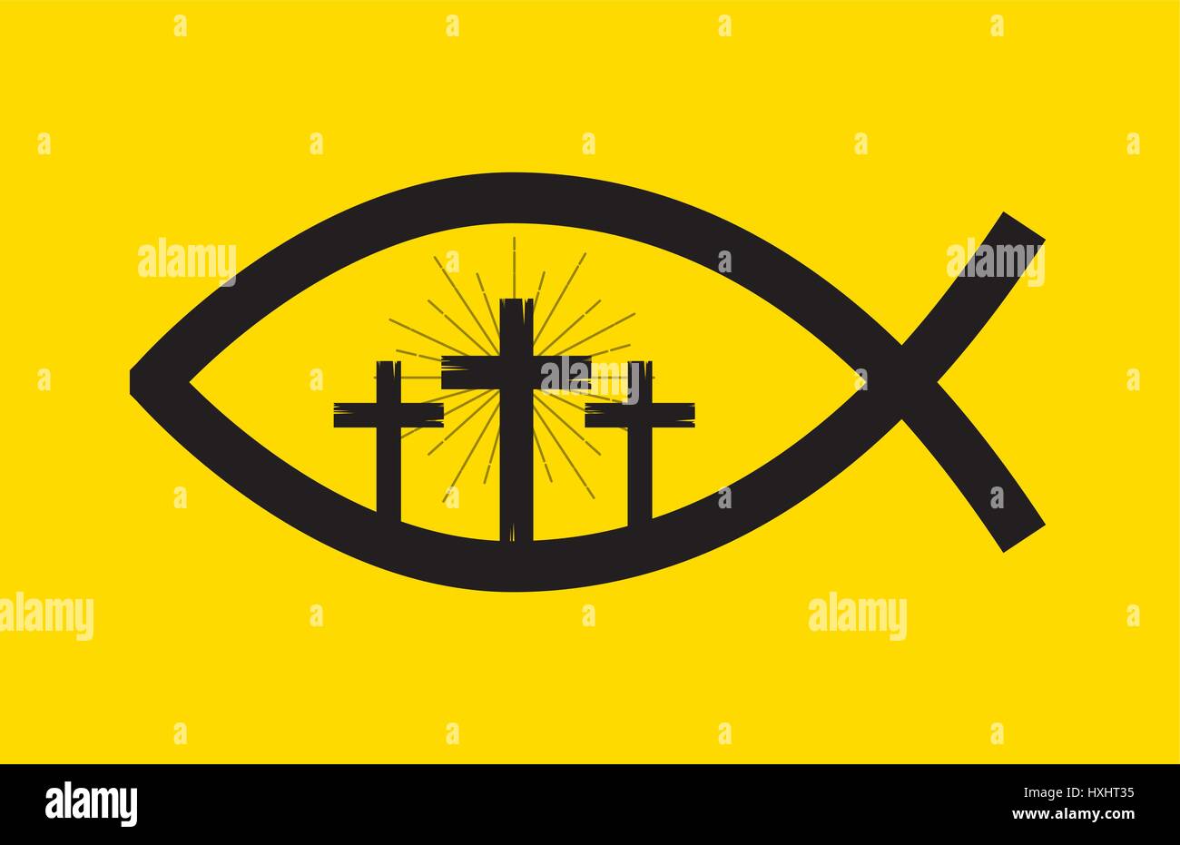 Jesus fish Banque d'images vectorielles - Alamy