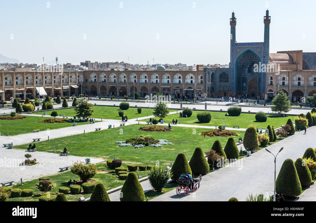 Naqsh-e Jahan Square (Place Imam, formlerly Shah Square) au centre d ...