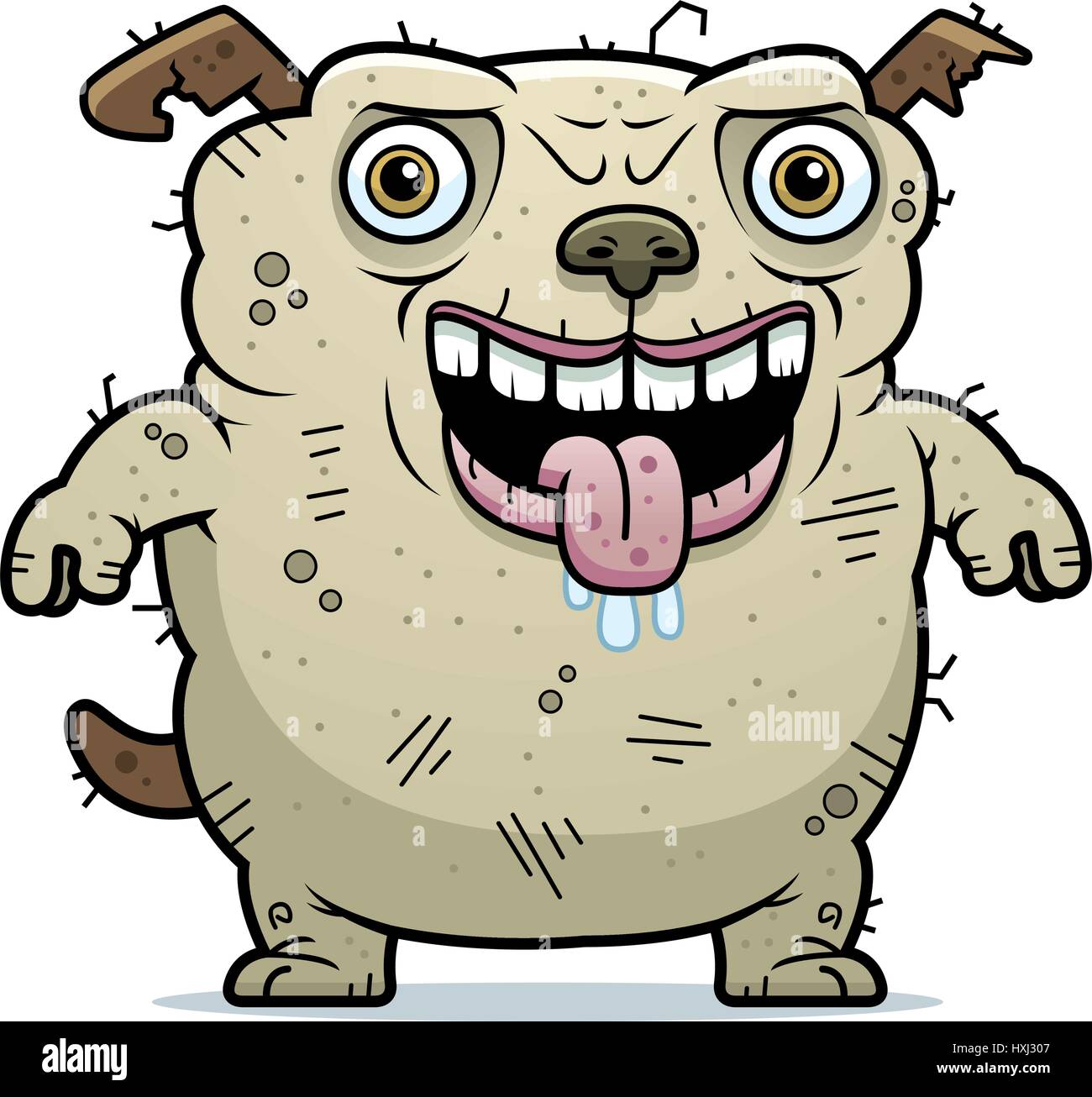 Ugly dog Banque d'images vectorielles - Alamy