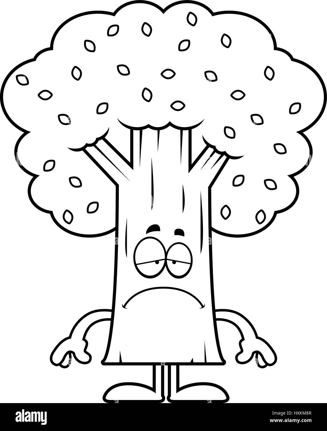 Arbre triste Banque d'images vectorielles - Alamy