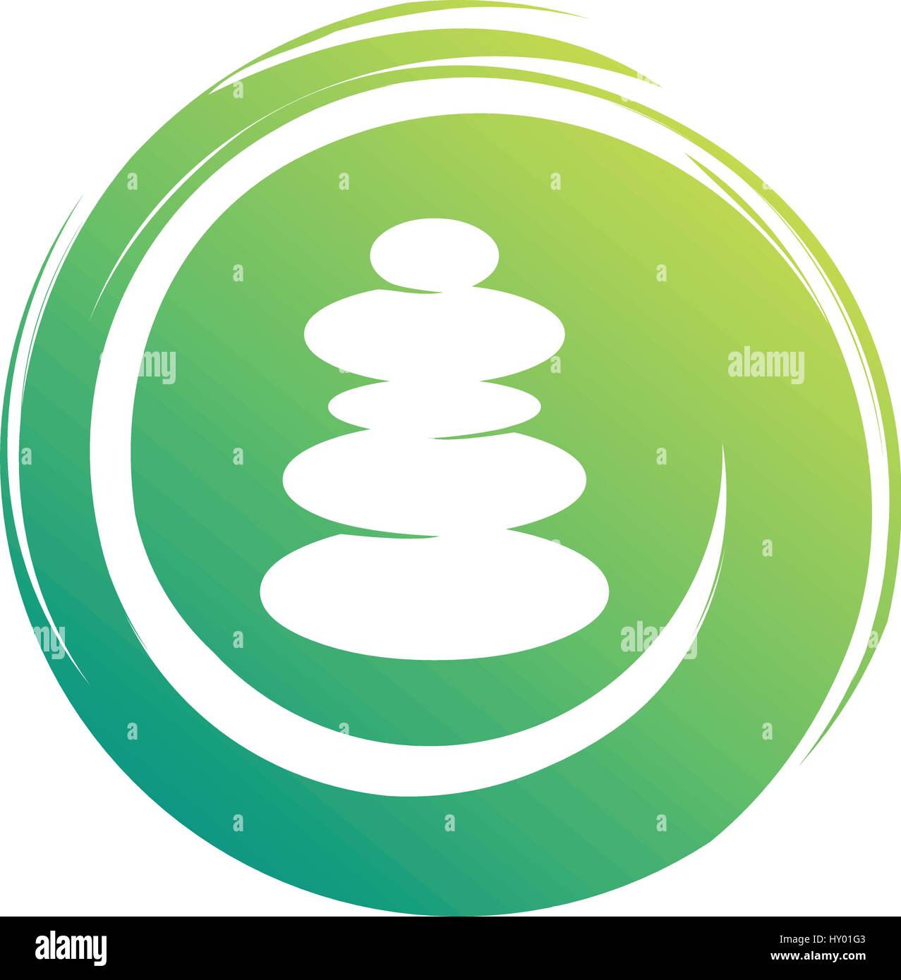 Logo zen Banque d'images vectorielles - Alamy