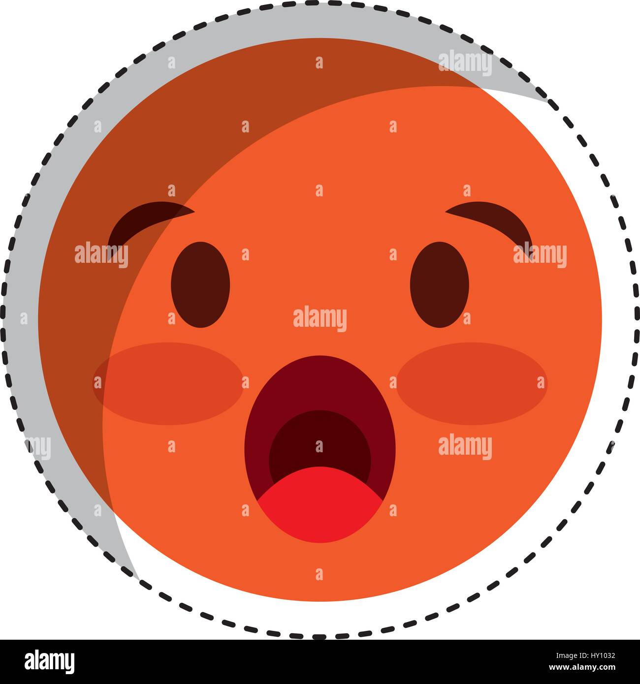 Smiley emoticon facial expression cool Banque d'images vectorielles ...