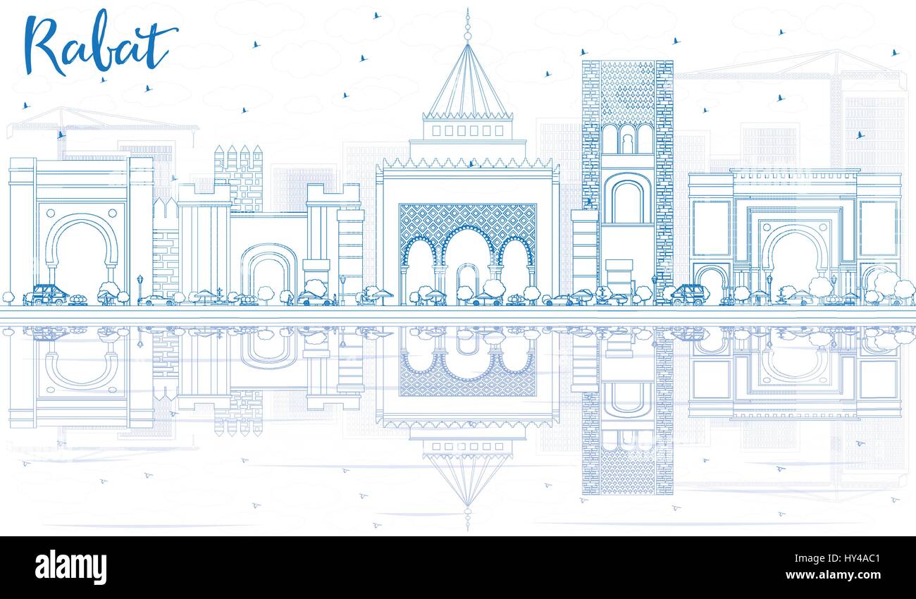 Rabat la capitale du maroc Banque d'images vectorielles - Alamy