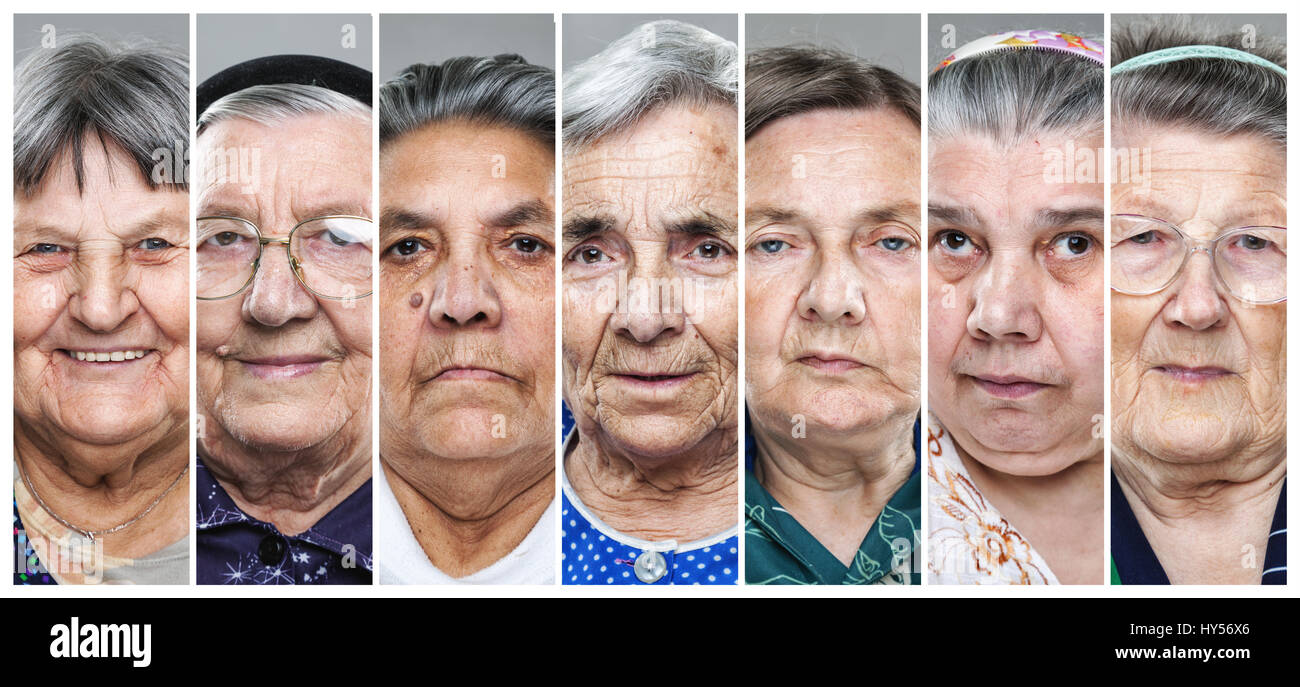 Visages de belles femmes agees Banque de photographies et d’images à ...