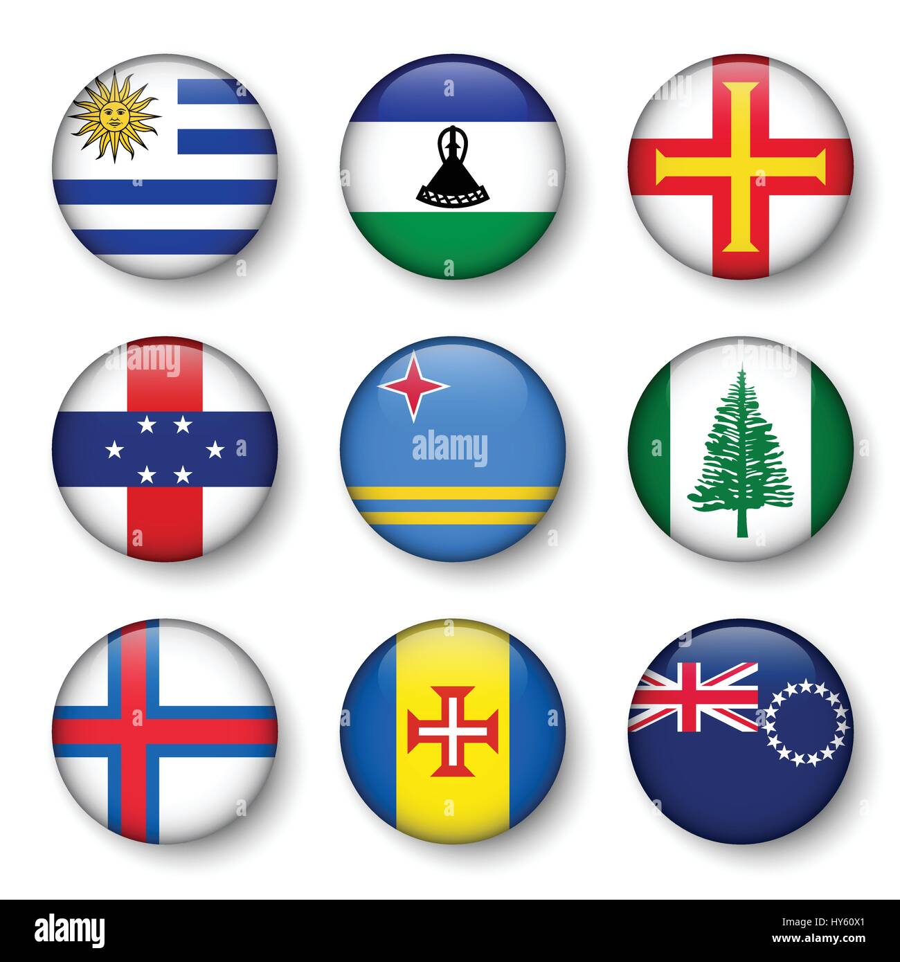 Drapeau île féroé Banque d'images détourées - Alamy