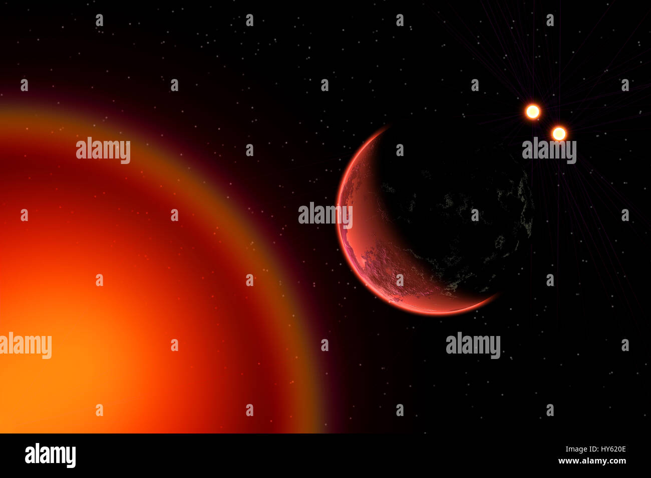 Système binaire alpha centauri Banque de photographies et d’images à ...