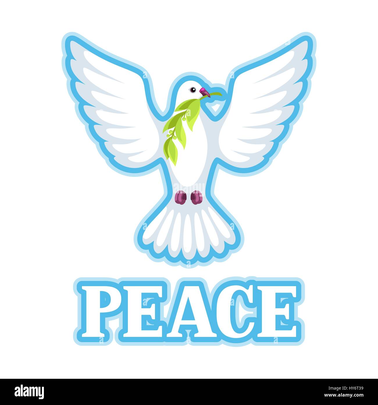 Colombe blanche de la paix Banque d'images vectorielles - Page 2 - Alamy