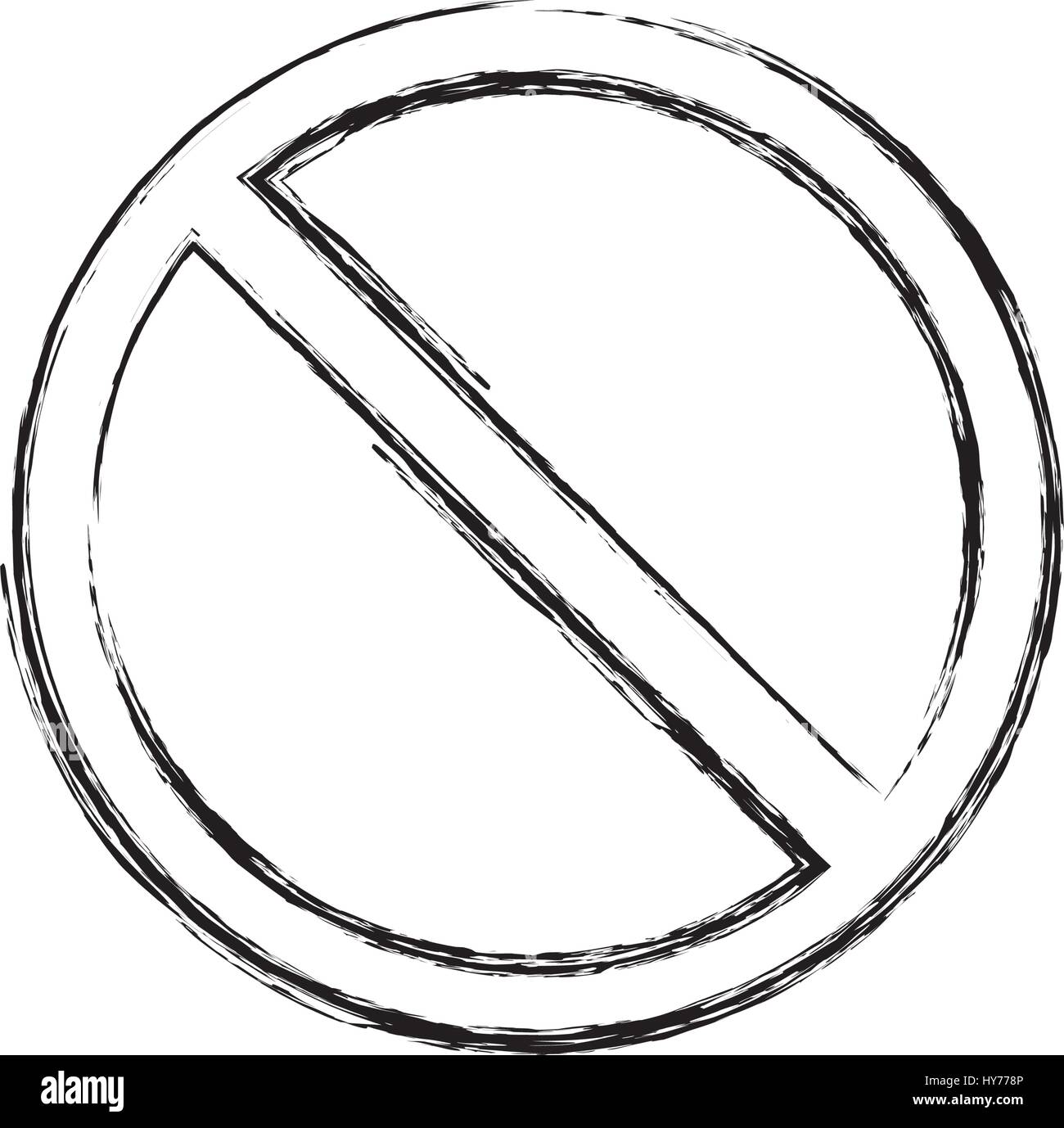 Croix signe interdit l'icône clipart illustration vectorielle Image ...