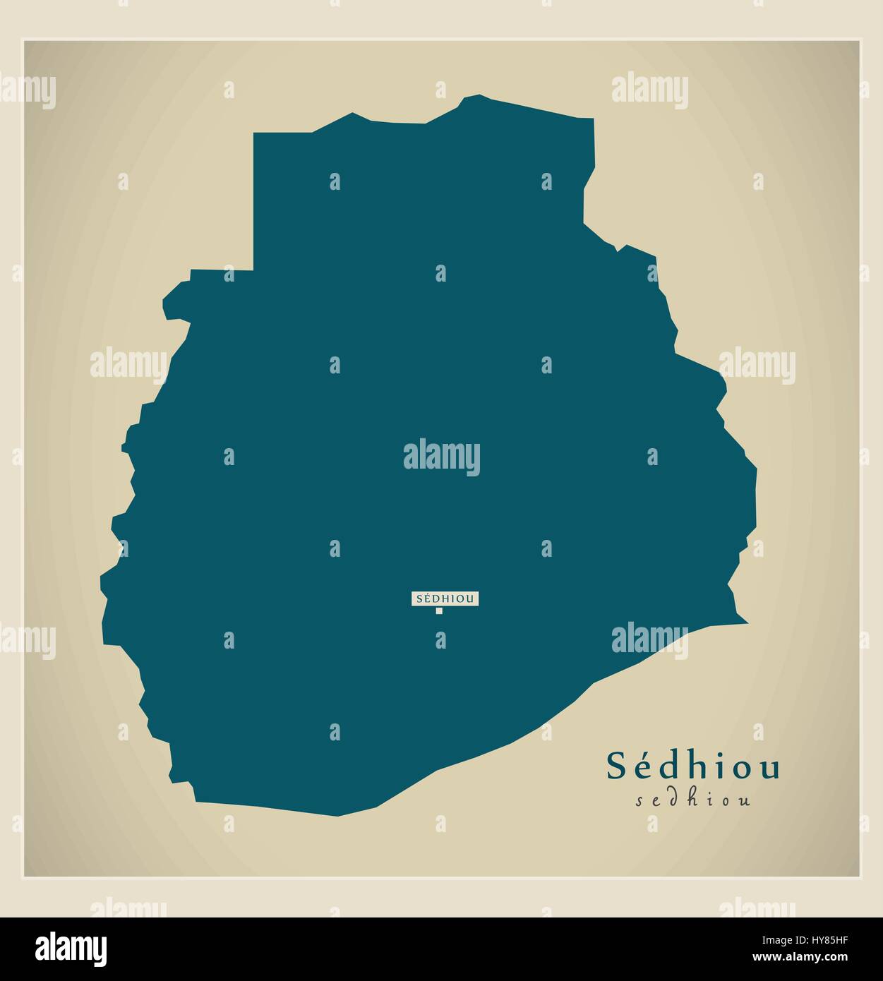 Carte de la région de dakar Banque d'images vectorielles - Alamy