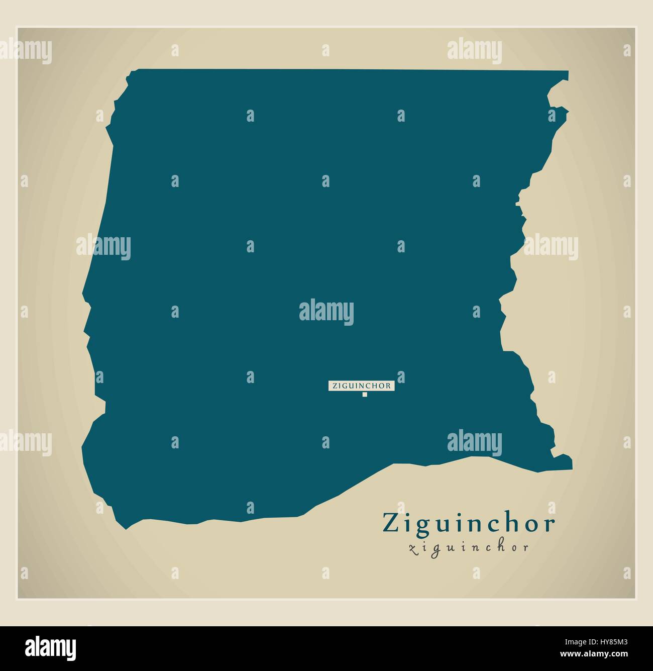 Région de ziguinchor Banque d'images vectorielles - Alamy