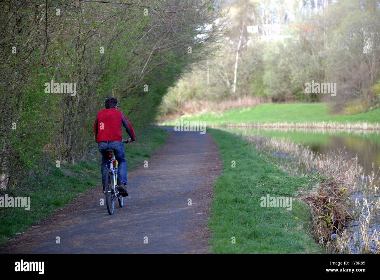 Forth clyde canal cycle path Banque de photographies et d’images à ...