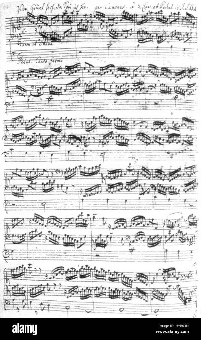 'Page de titre BWV769a' fait référence à la page de titre d'un ...