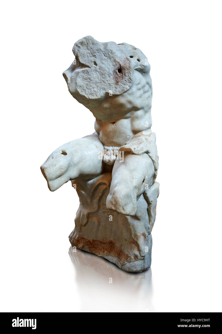 La célèbre statue grecque connu comme 'Le Belvédère torse ...
