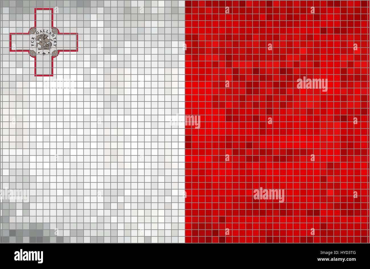 Drapeau maltais Banque d'images vectorielles - Alamy