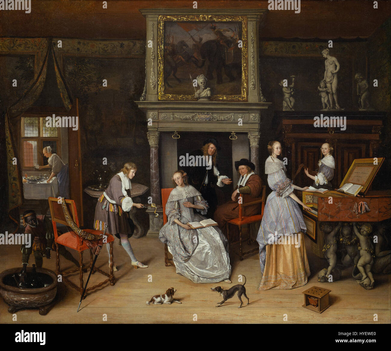 Jan steen interior Banque de photographies et d’images à haute ...