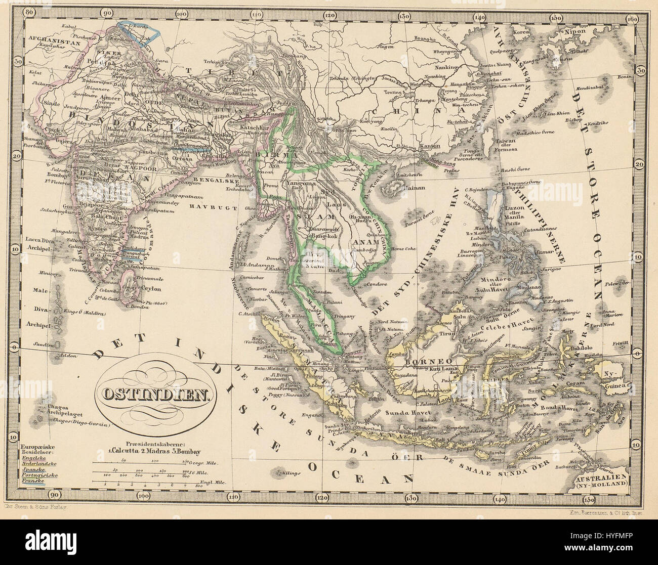 « Atlas over alle Jordens Dele » est un atlas cartographique historique ...