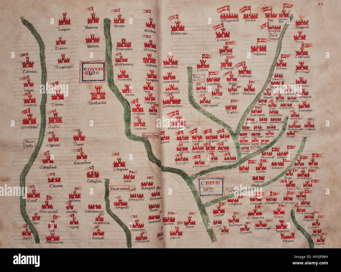 Asti map Banque de photographies et d’images à haute résolution - Alamy