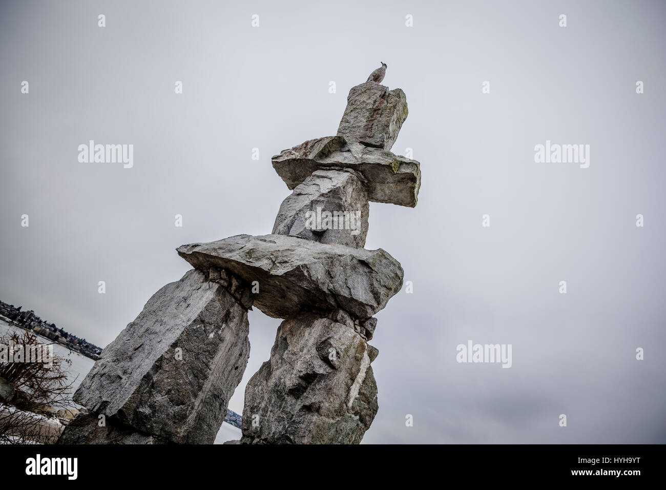 Vancouver bc canada inukshuk Banque de photographies et d’images à ...