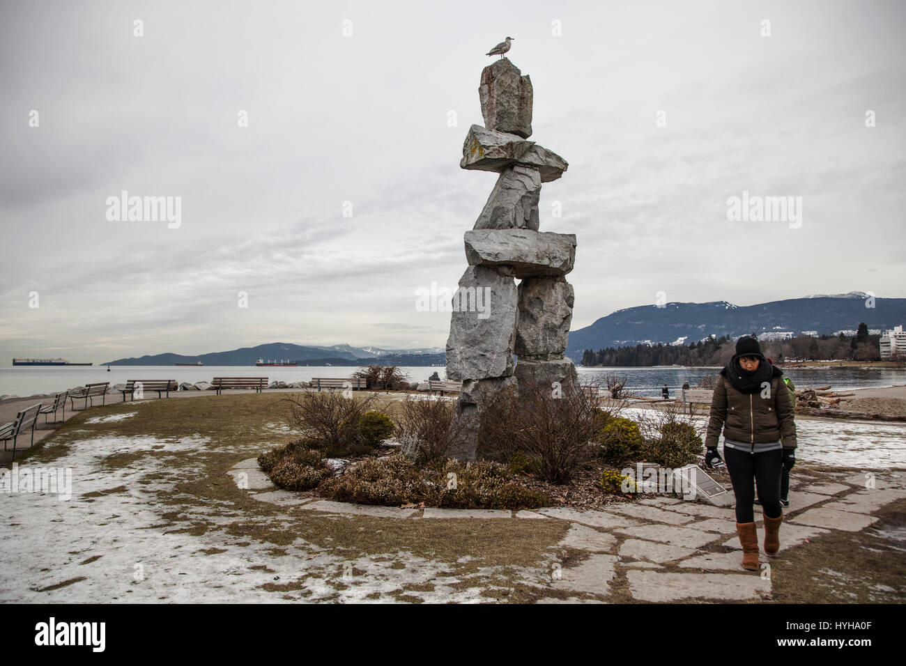 Vancouver bc canada inukshuk Banque de photographies et d’images à ...