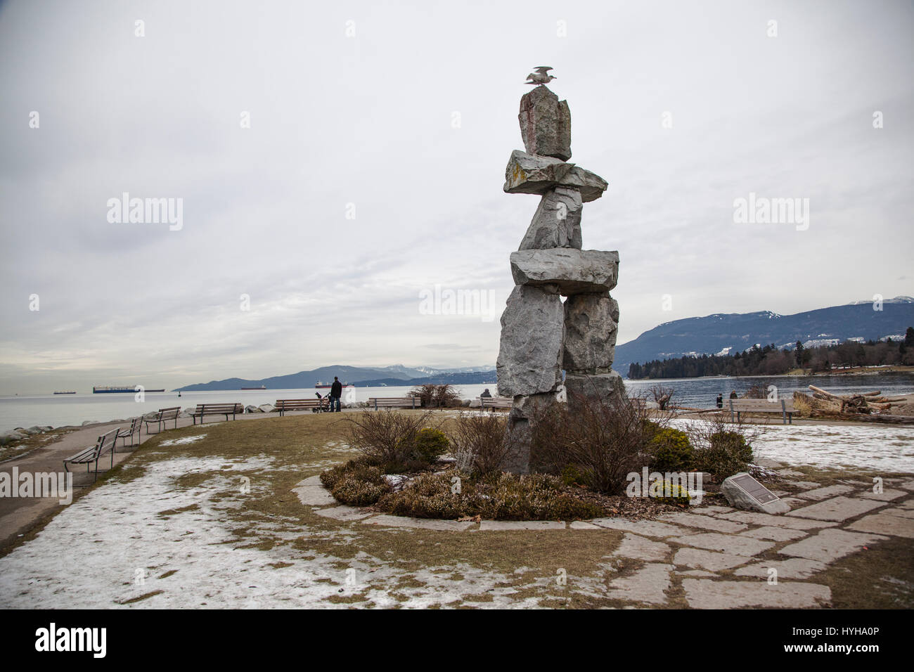 Vancouver bc canada inukshuk Banque de photographies et d’images à ...