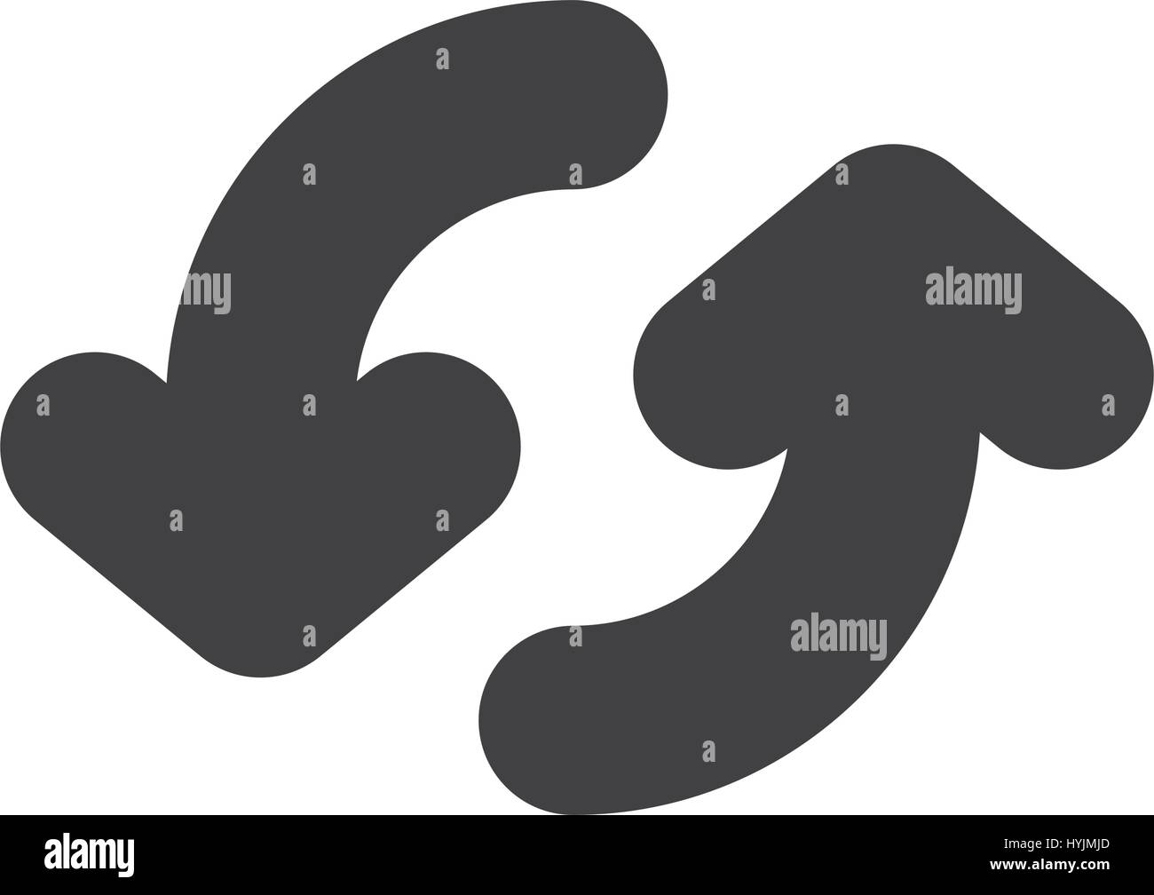 Symbole de flèche vecteur icône recycle Image Vectorielle Stock - Alamy