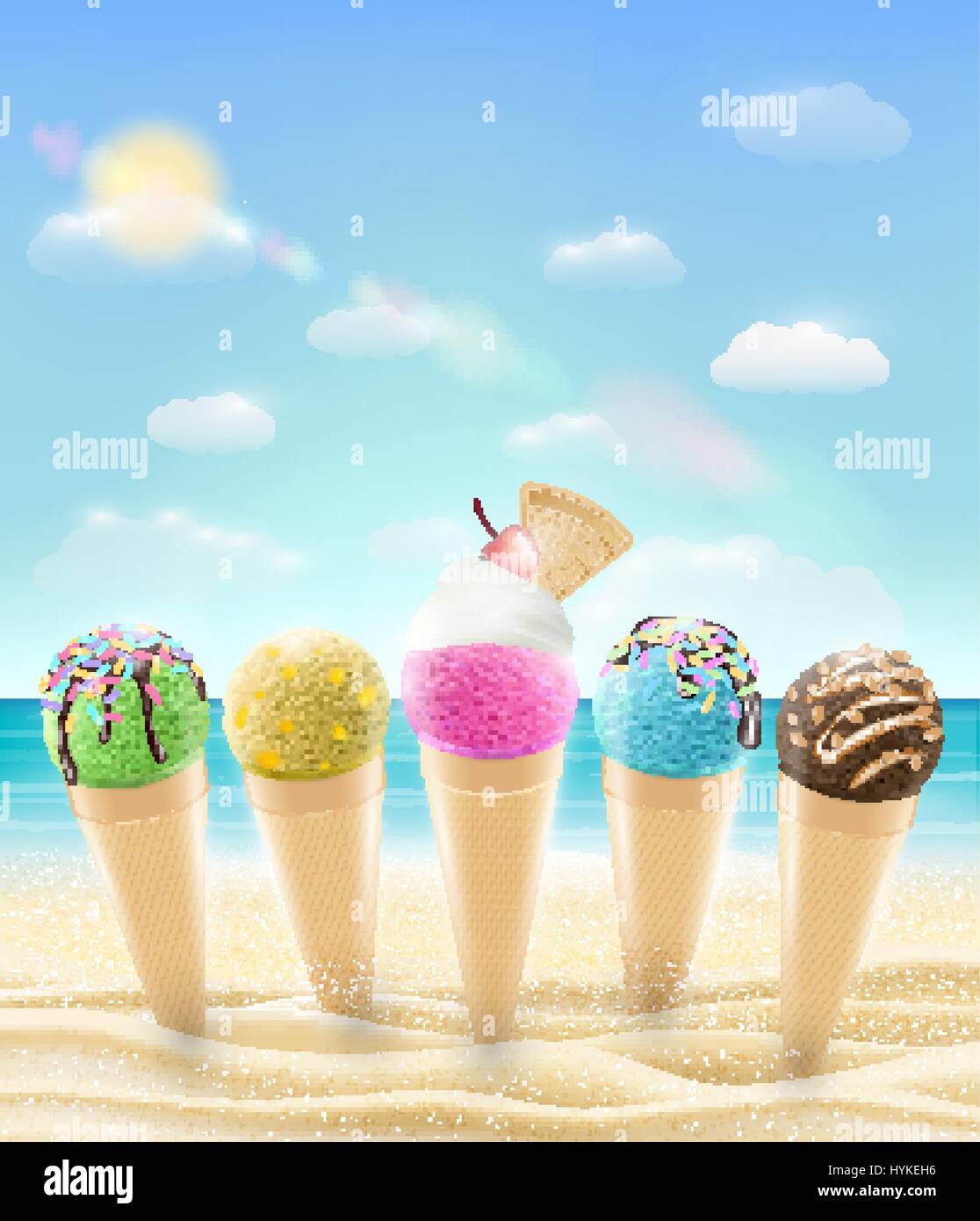 Vraie vanille Banque d'images vectorielles - Alamy